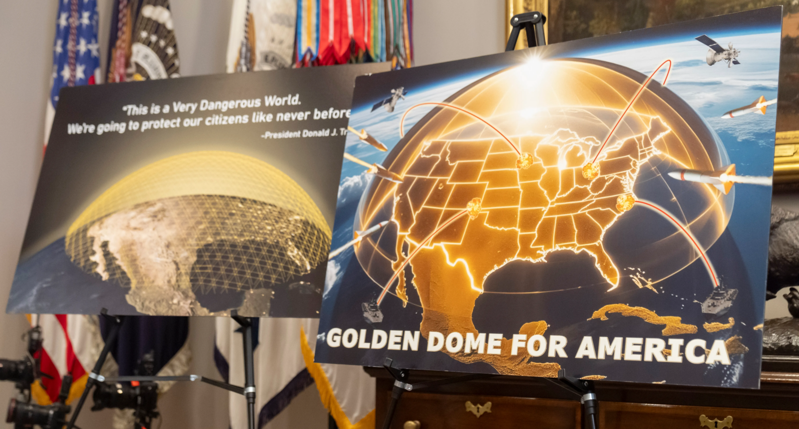US President Trump unveils ambitious ‘Golden Dome’ space-based missile ...